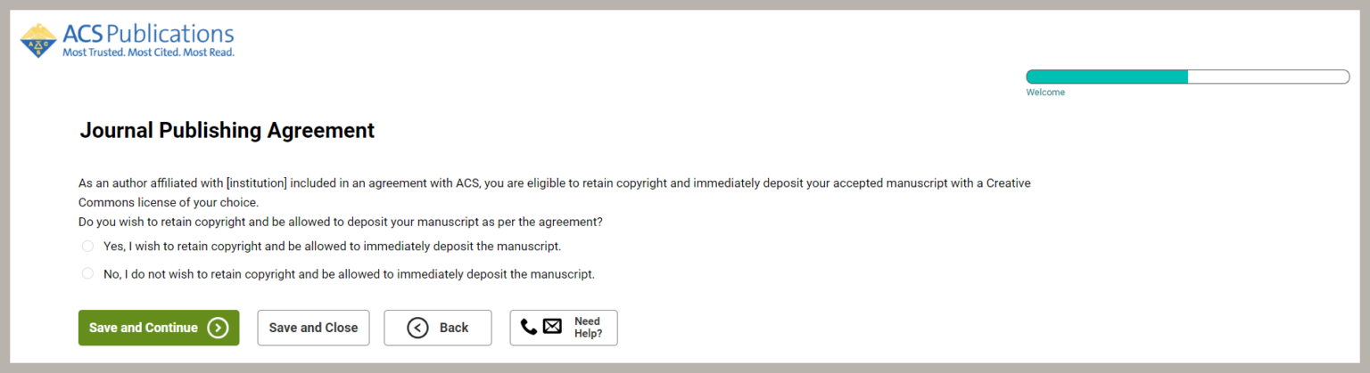 Publishing open access with an institutional agreement - ACS Open ...